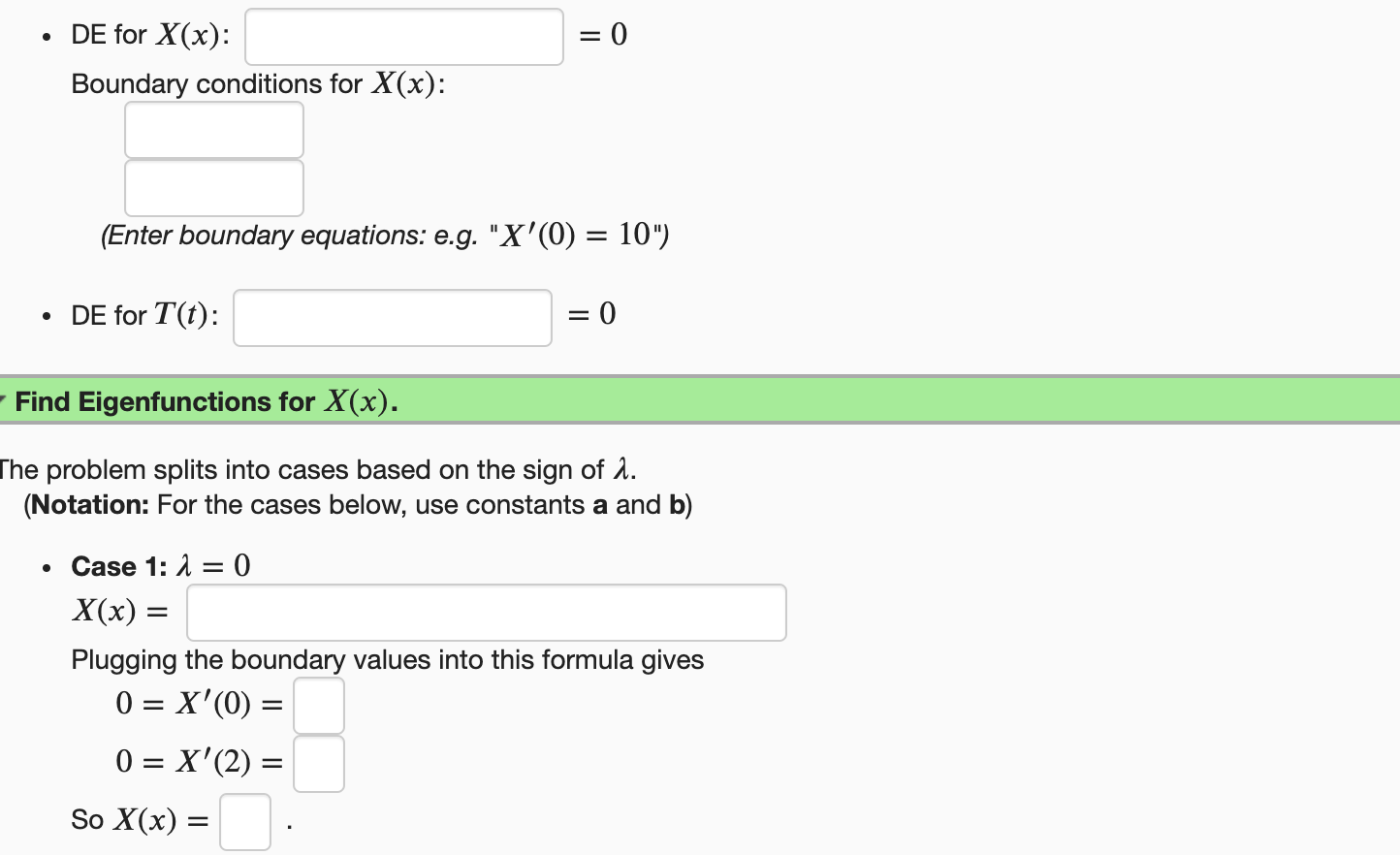 Solved 1 Point In Your Answers Below For The Variable λ 