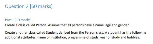 Solved Question 2 [60 marks] Part 1 [10 marks] Create a | Chegg.com