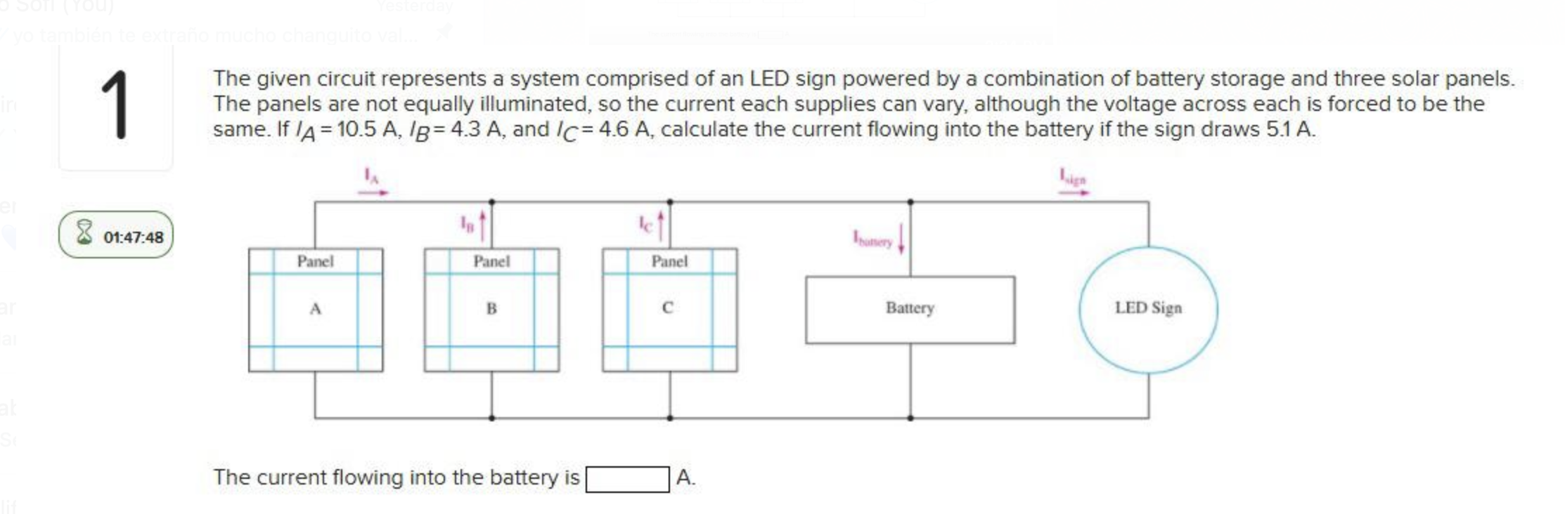 Solved 1 ﻿The given circuit represents a system comprised | Chegg.com