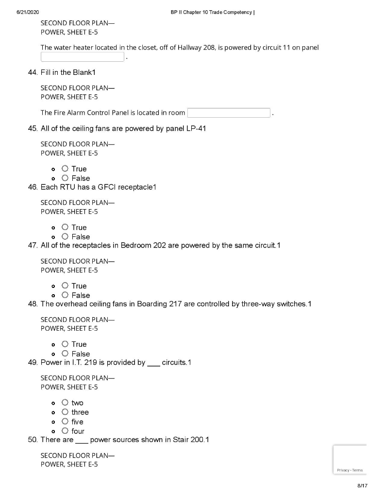 Chapter 10 TC of Printreading for Residential and | Chegg.com
