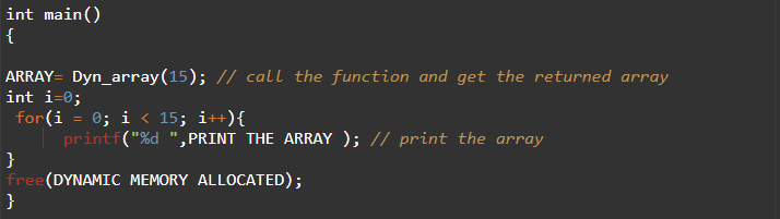 Solved Trying to make a function that returns a dynamic | Chegg.com