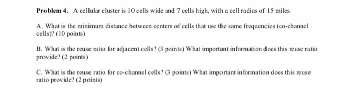 Solved Problem 4. A cellular cluster is 10 cells wide and 7 | Chegg.com