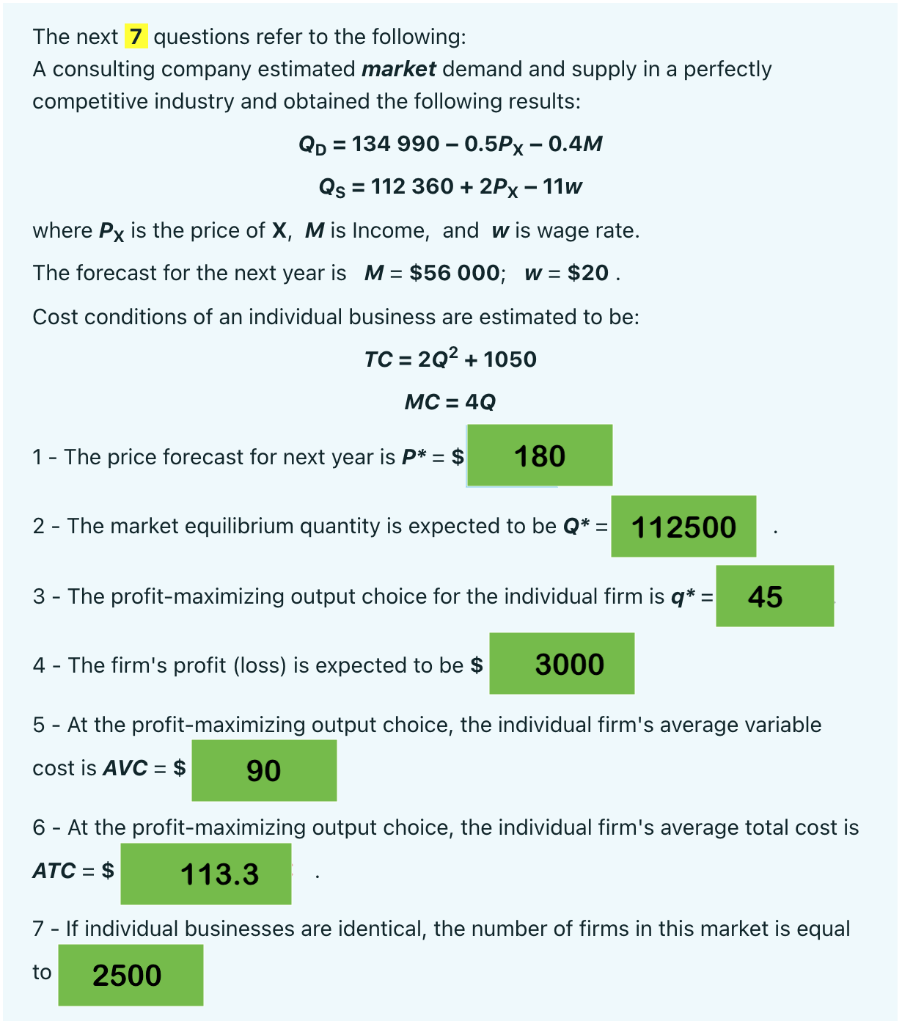 Solved **The correct answers are in the green -- I just need | Chegg.com