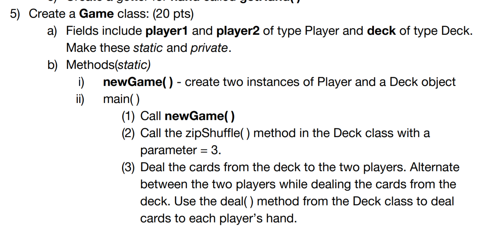 Solved The Java Code For Class Player Is As Follows