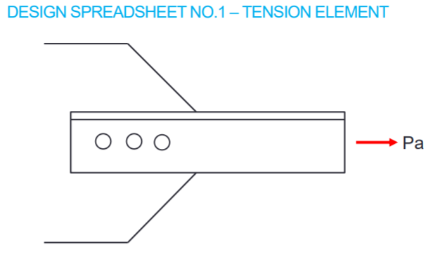 Solved DESIGN SPREADSHEET NO.1 – TENSION ELEMENT Pa DESIGN | Chegg.com