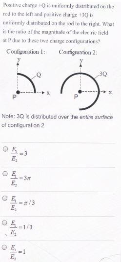 Solved Positive charge #Q is uniformly distributed on the | Chegg.com