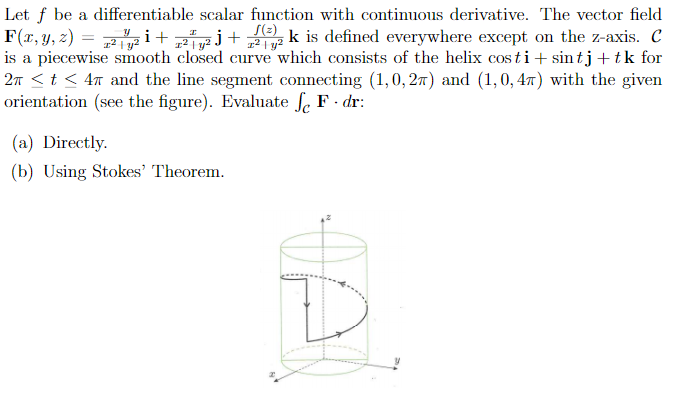 Solved Let f be a differentiable scalar function with | Chegg.com