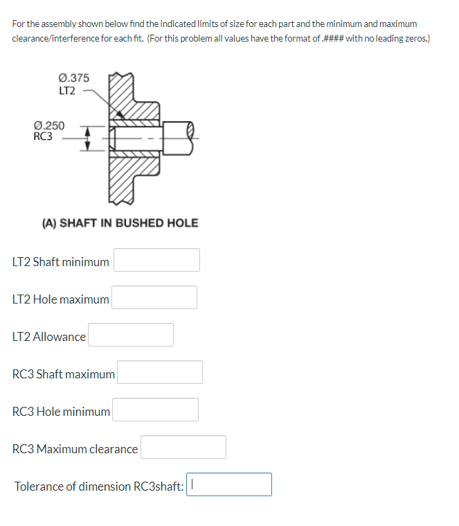Solved For the assembly shown below find the indicated | Chegg.com