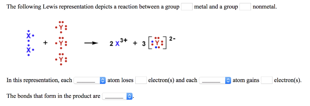 Solved The following Lewis representation depicts a reaction | Chegg.com