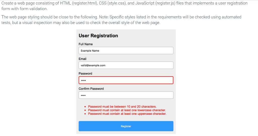 Simple Registration Form Validation In Php Free Source Code Projects 