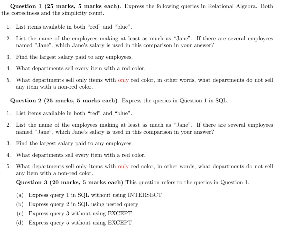 Solved Drinker-beer Database Frequents relation: Serves | Chegg.com