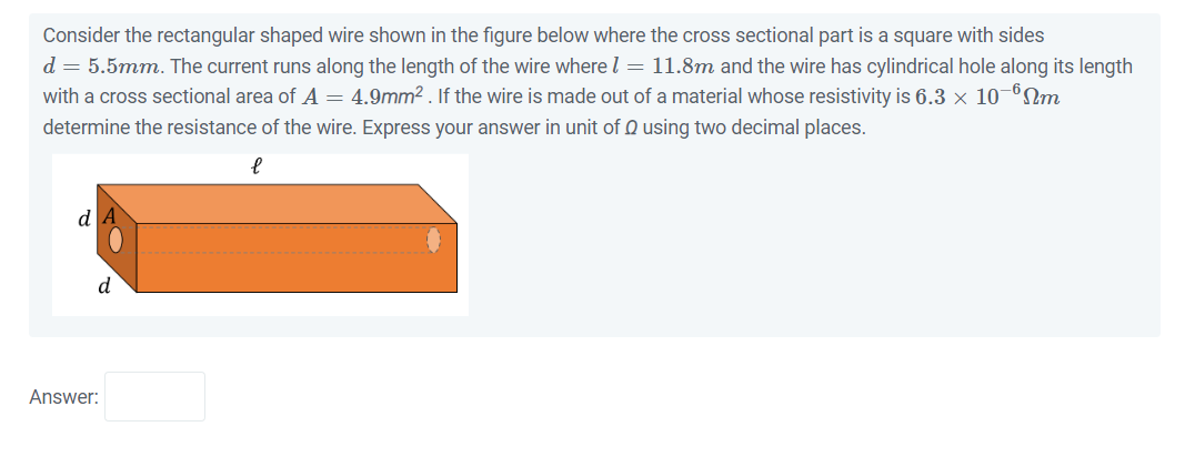 Solved Consider the rectangular shaped wire shown in the | Chegg.com