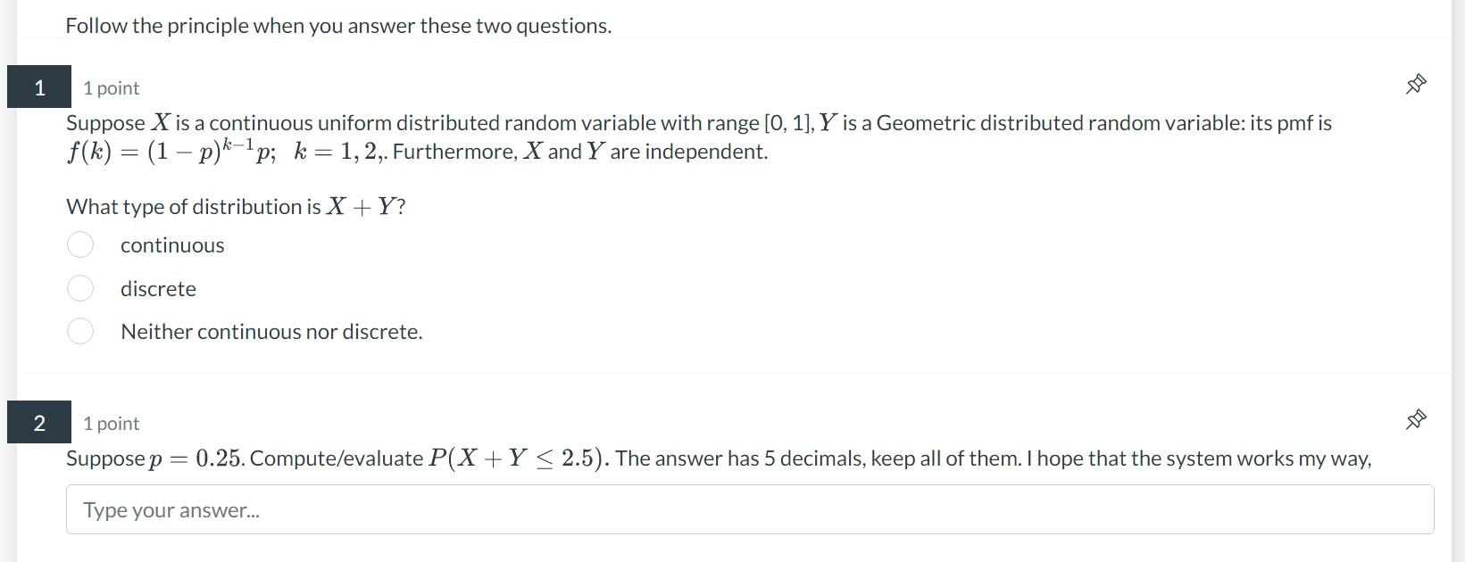 Solved Follow the principle when you answer these two | Chegg.com