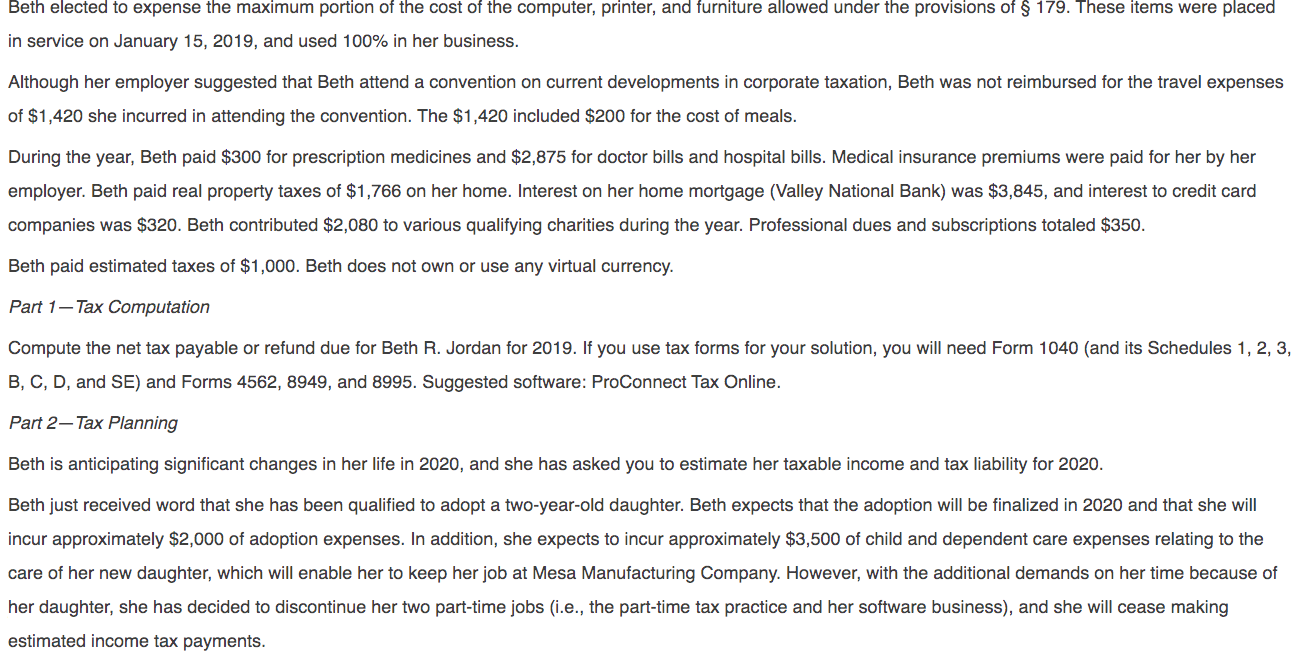 Beth R. Jordan lives at 2322 Skyview Road, Mesa, AZ | Chegg.com