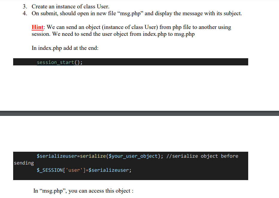 Solved Specification In this lab, you will build a user | Chegg.com