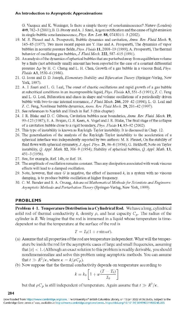 An Introduction to Asymptotic Approximations G. | Chegg.com