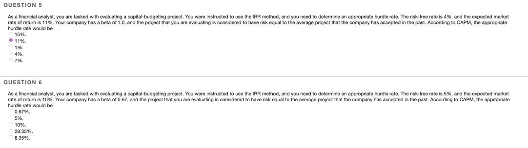 Solved QUESTION 5 As a financial analyst, you are tasked | Chegg.com