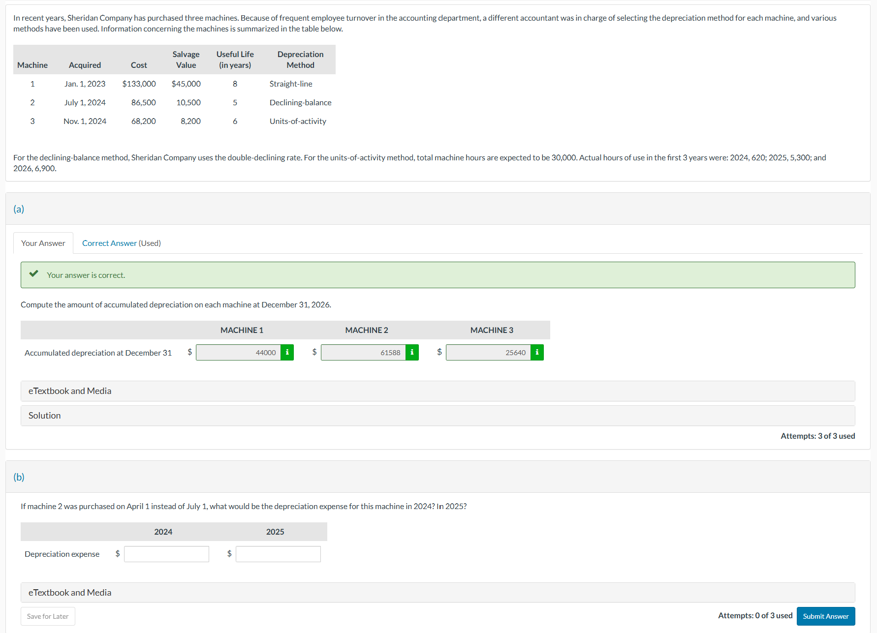 Solved methods have been used. Information concerning the | Chegg.com