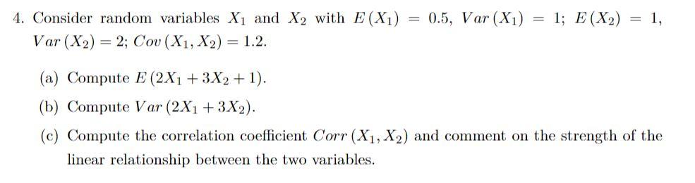 Solved Consider random variables X1 and X2 with | Chegg.com