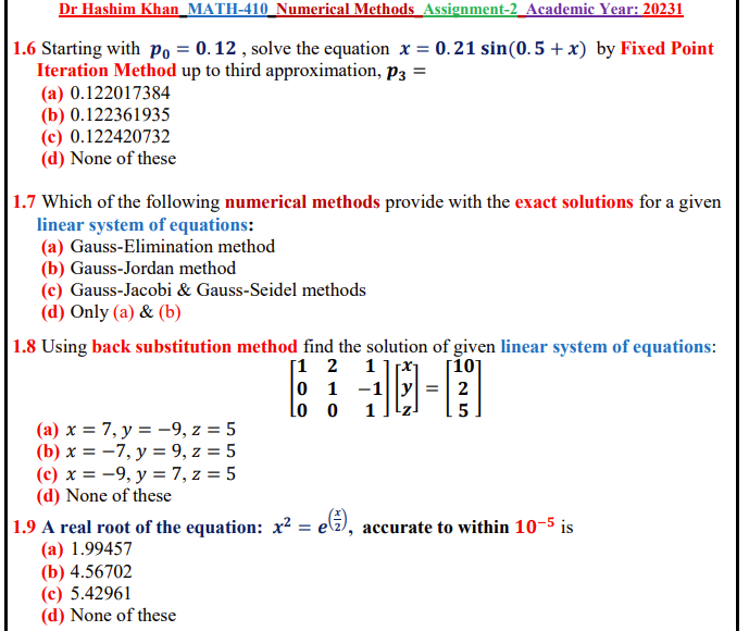 Solved 1.6 Starting with p0=0.12, solve the equation | Chegg.com