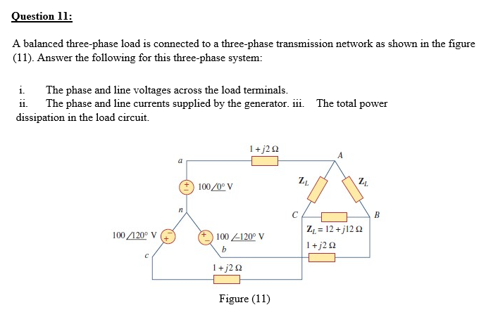 Solved 2/0° Ꭺ Calculate the following for the circuit shown | Chegg.com