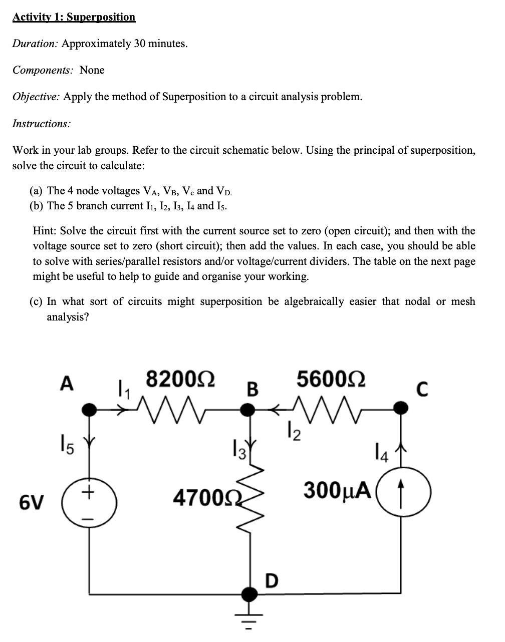 Solved Activity 1: Superposition Duration: Approximately 30 | Chegg.com