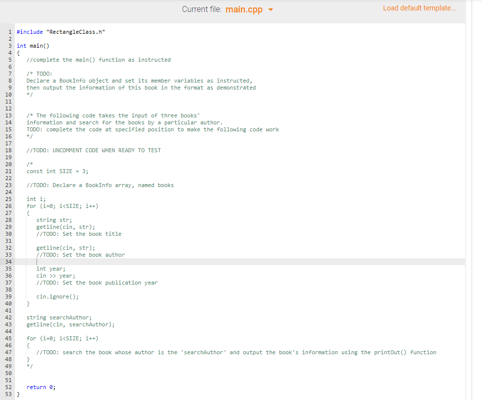 Solved Define a class, named, Book Info, that contains (1) | Chegg.com