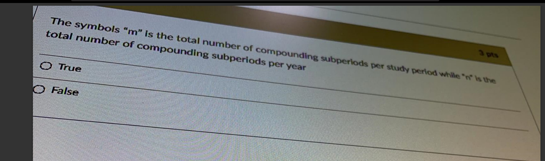 Solved The symbols "m" is the total number of compounding | Chegg.com