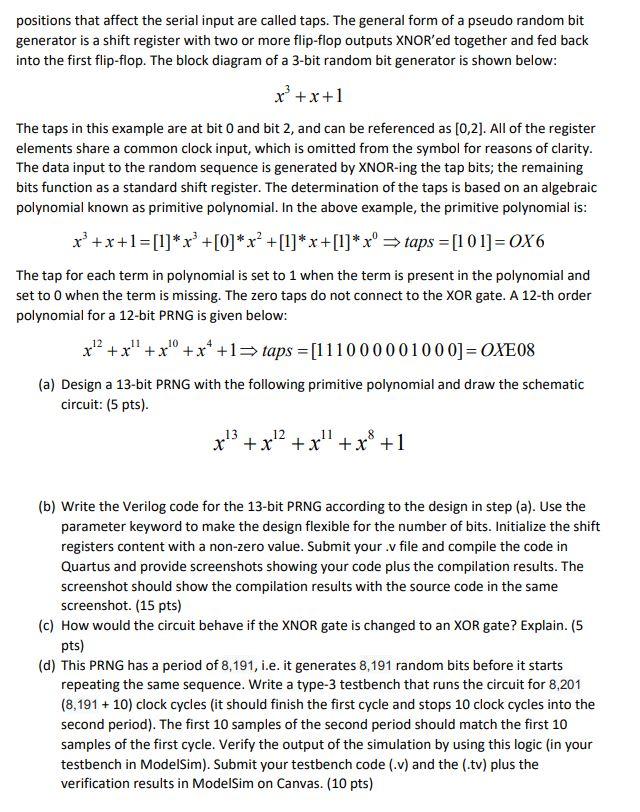 Solved One of the key applications of n-bit shift registers | Chegg.com
