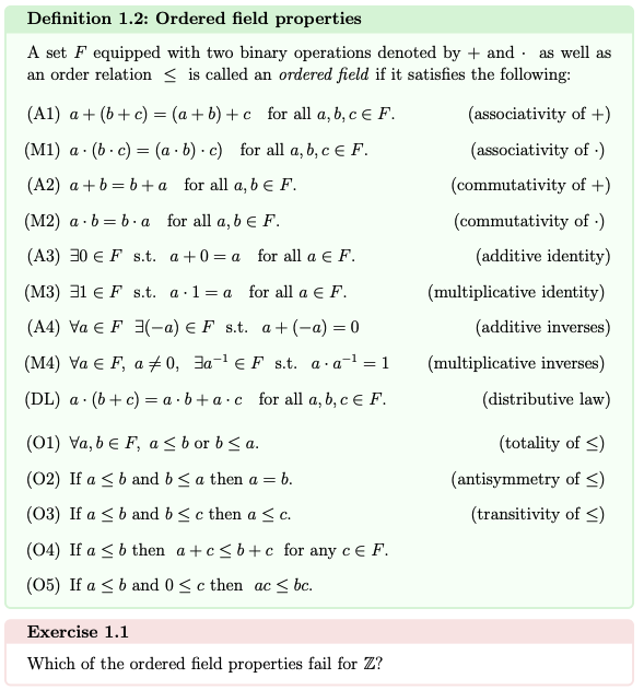 Solved A set F equipped with two binary operations denoted | Chegg.com