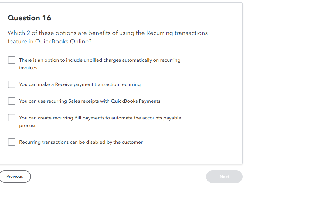 Solved ion 16 Which 2 Of These Options Are Benefits Of Chegg