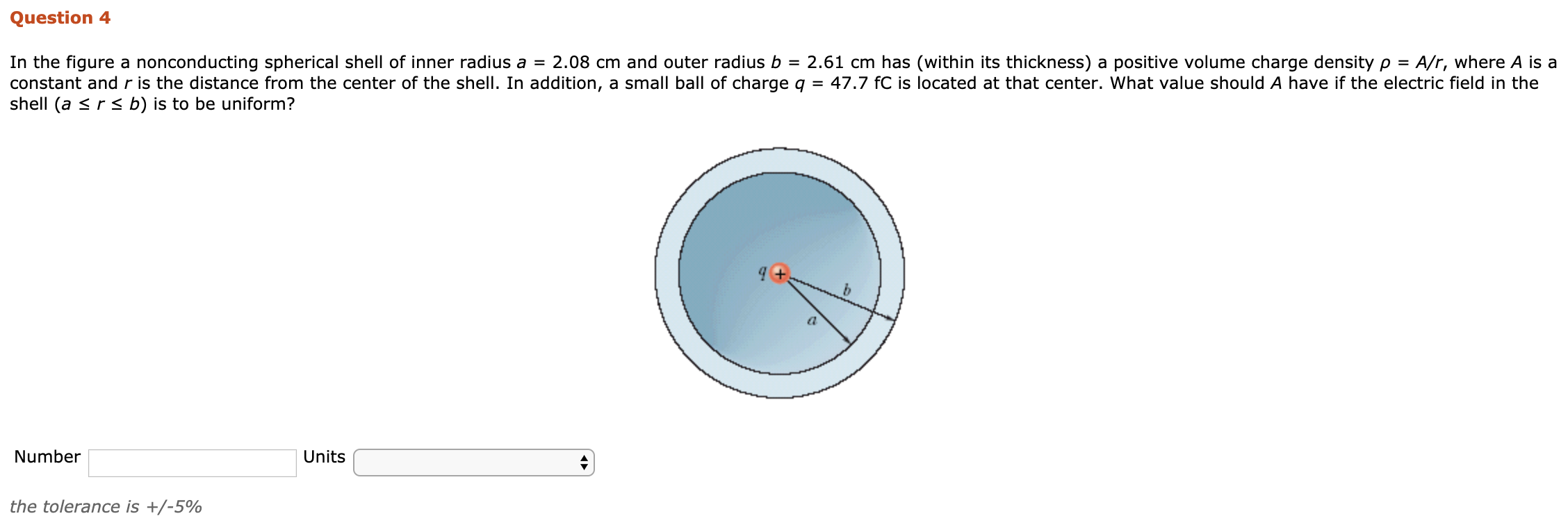 Solved In the figure positive charge q = 7.70 PC is spread | Chegg.com
