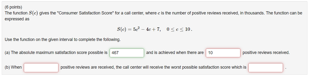 Solved (6 points) The function S(c) gives the "Consumer | Chegg.com