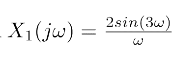 Solved X1(jw) = 2sin(3W) w | Chegg.com