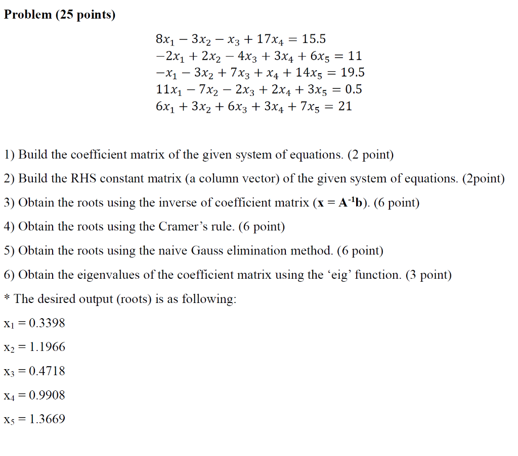 Solved Problem (25 points) | Chegg.com