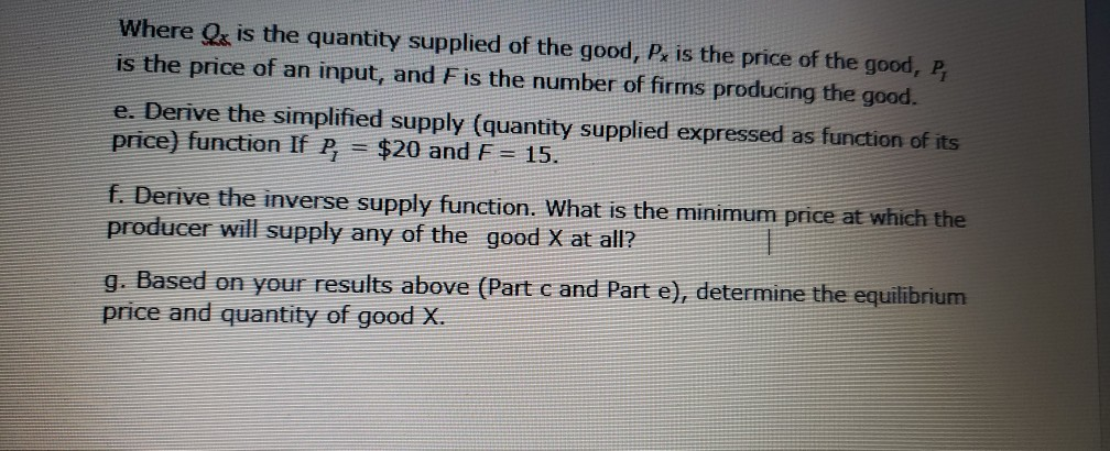 Solved 5. Consider that the general demand function for a | Chegg.com