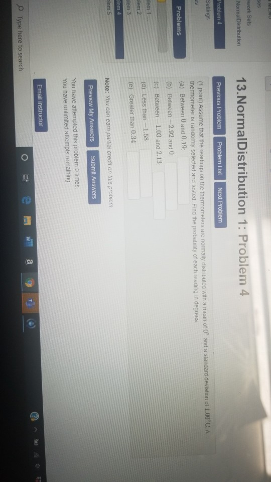 Solved ses ework Sets NormalDistribution | Chegg.com