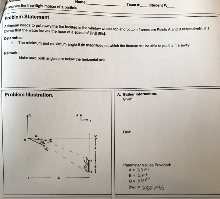 Solved A fireman needs to put away the fire located in the | Chegg.com