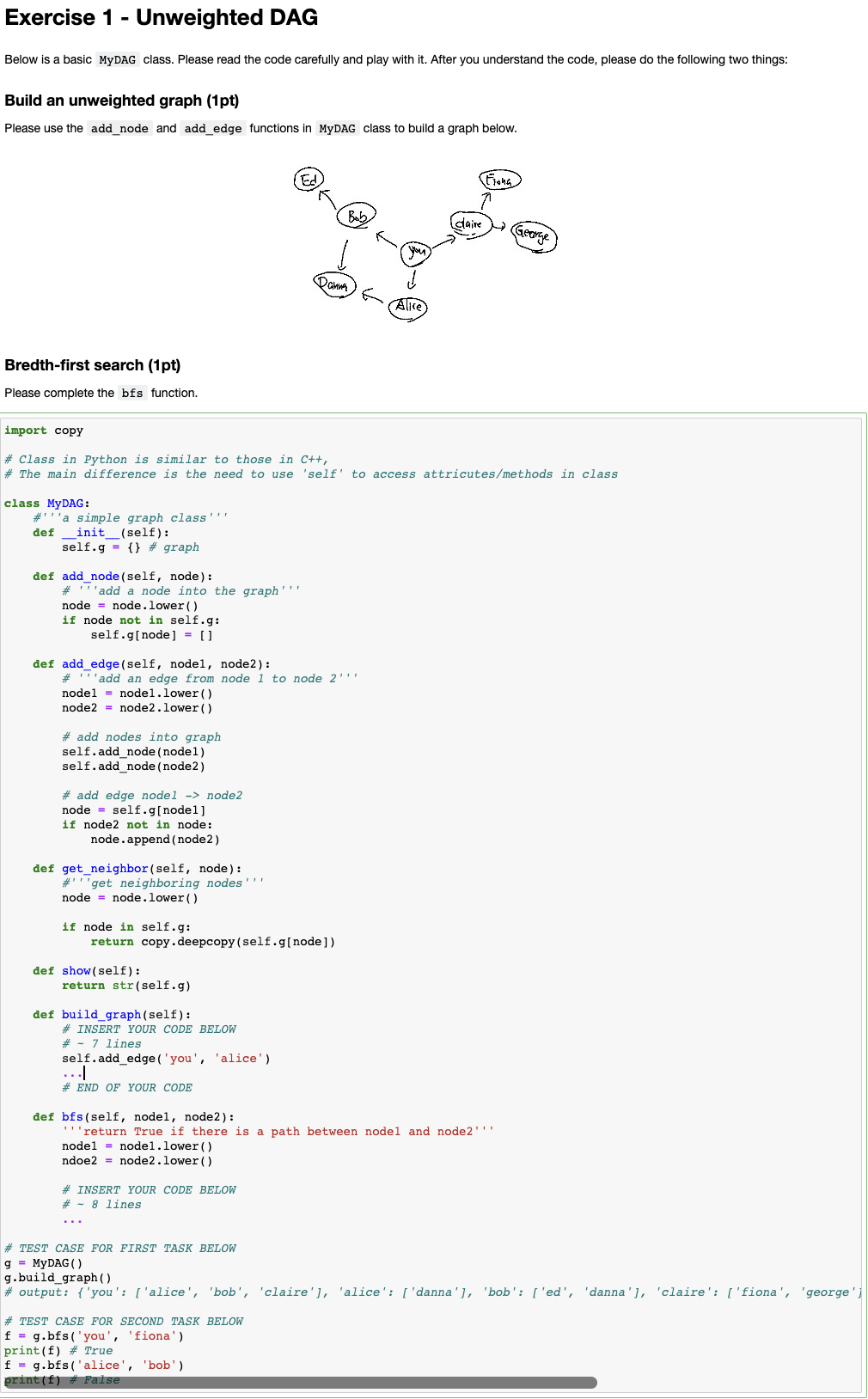 Solved Please Write Code In Python Import Copy Class In 