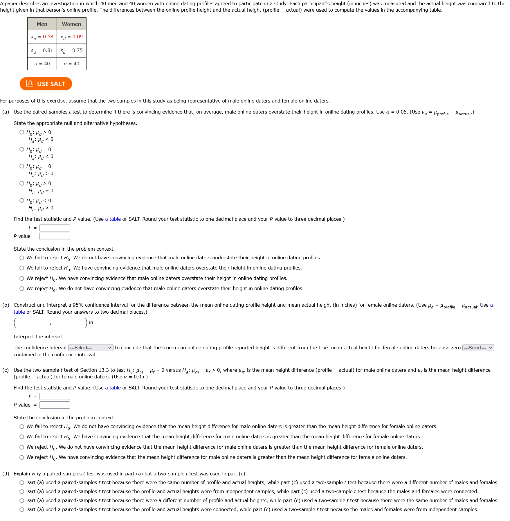 Solved For purposes of this exercise, assume that the two | Chegg.com