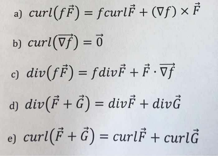 Solved Prove the following in Cartesian coordinates. a) curl | Chegg.com