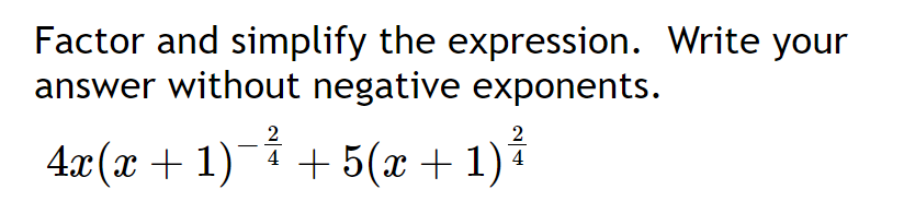 Solved Factor and simplify the expression. Write youranswer | Chegg.com