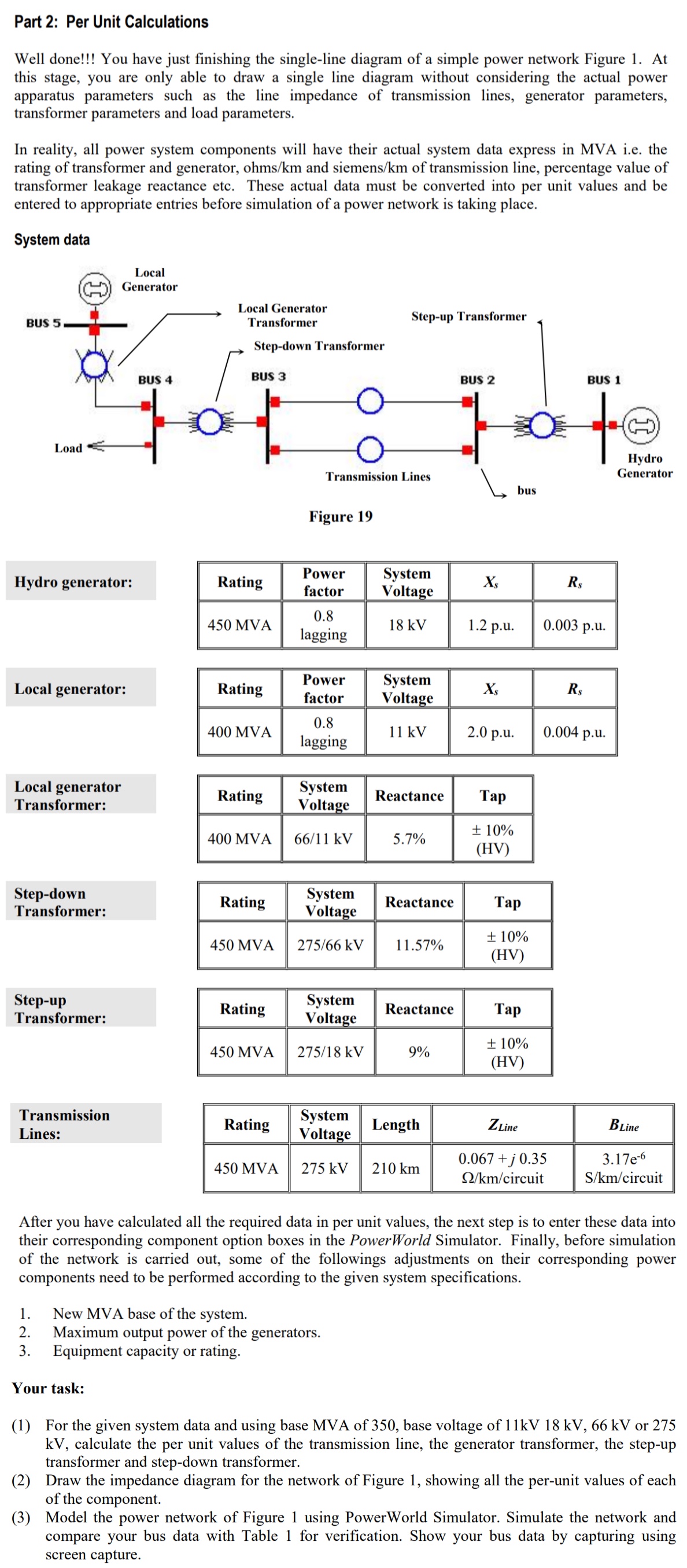 Part 2: Per Unit Calculations Well done!!! You have | Chegg.com