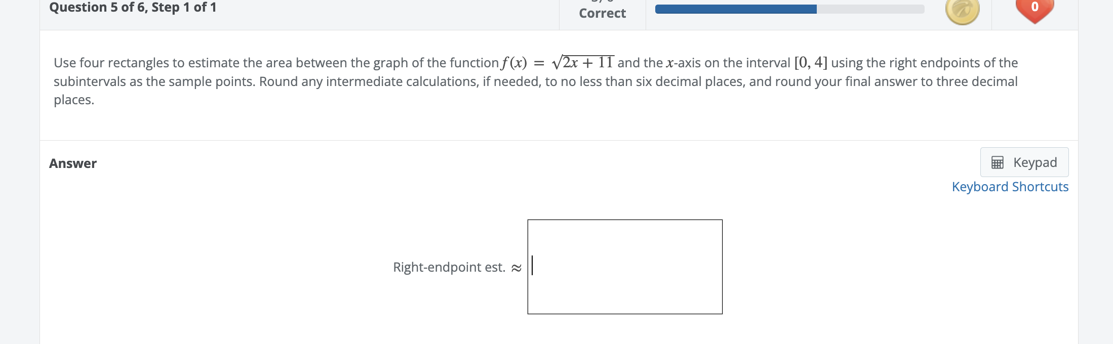 Solved Use four rectangles to estimate the area between the | Chegg.com