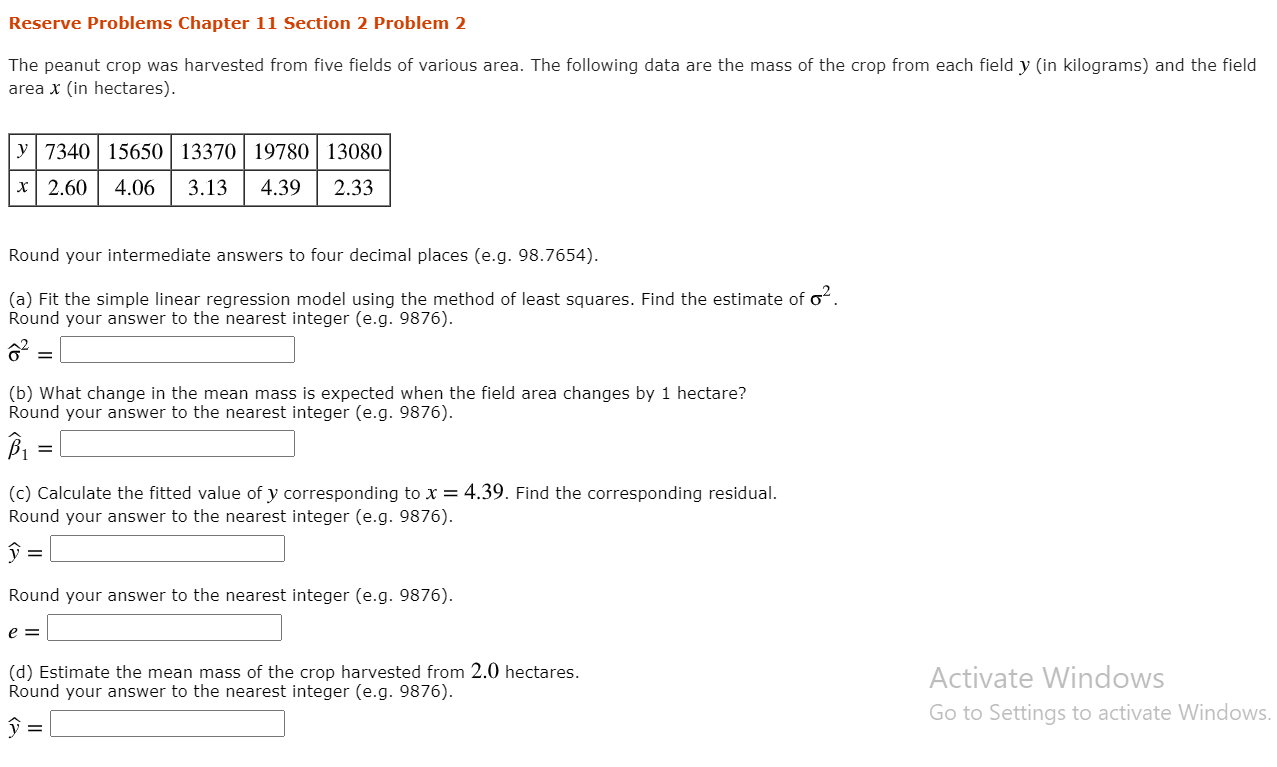Solved Reserve Problems Chapter 11 Section 2 Problem 2 The | Chegg.com