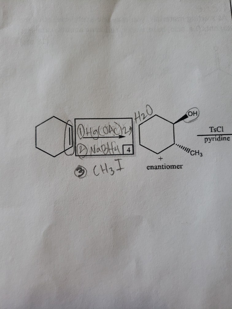 Solved TsCI pyridine Solved TsCI pyridine