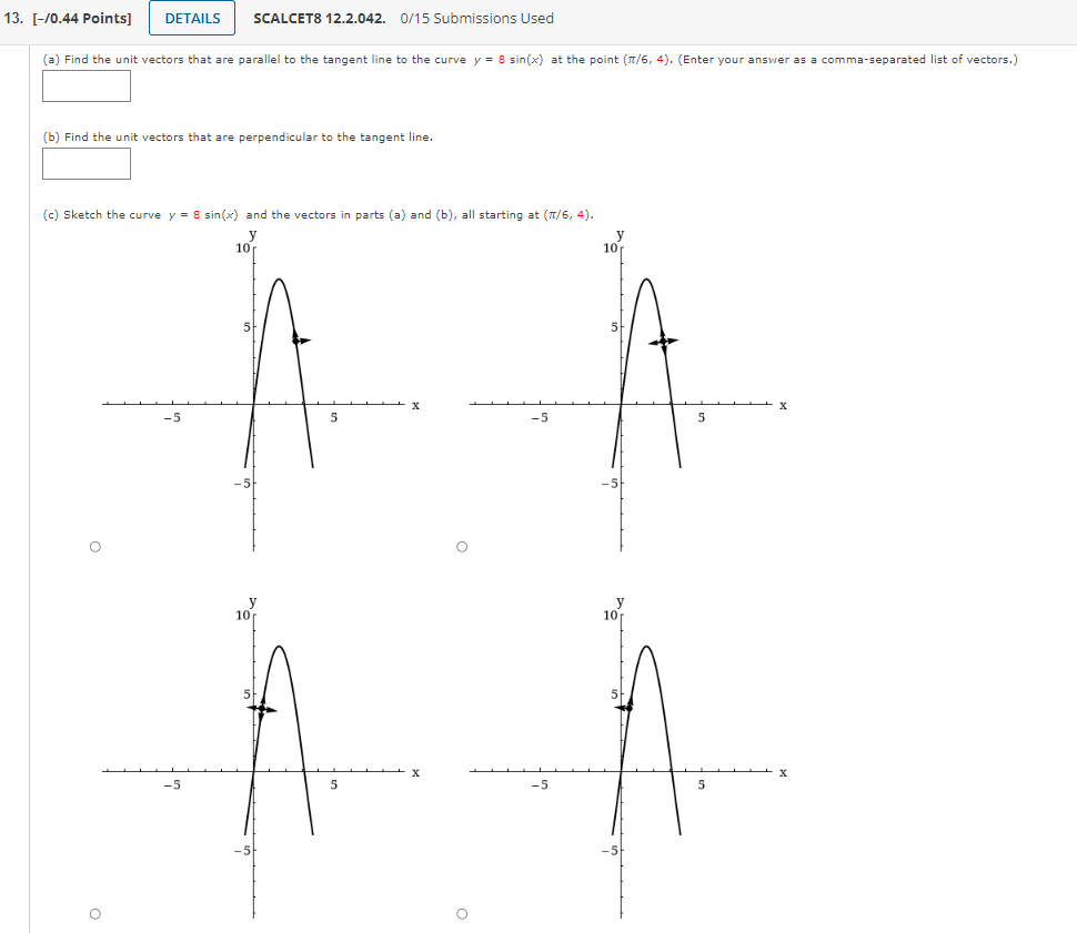 Solved (a) Find the unit vectors that are parallel to the | Chegg.com