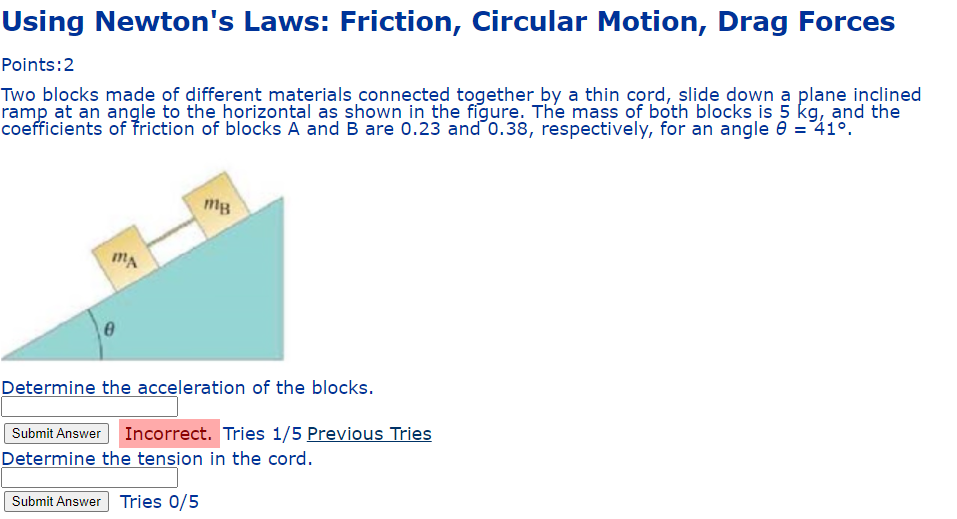 Solved Using Newton's Laws: Friction, Circular Motion, Drag | Chegg.com