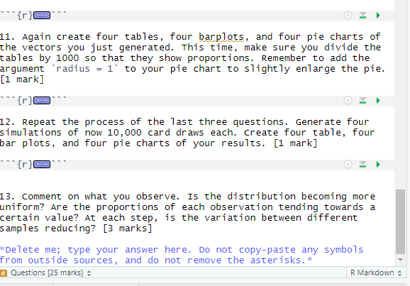 Solved For the following ten questions, we wil1 simulate | Chegg.com