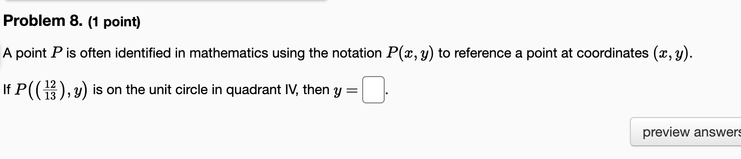 Solved A point P is often identified in mathematics using | Chegg.com